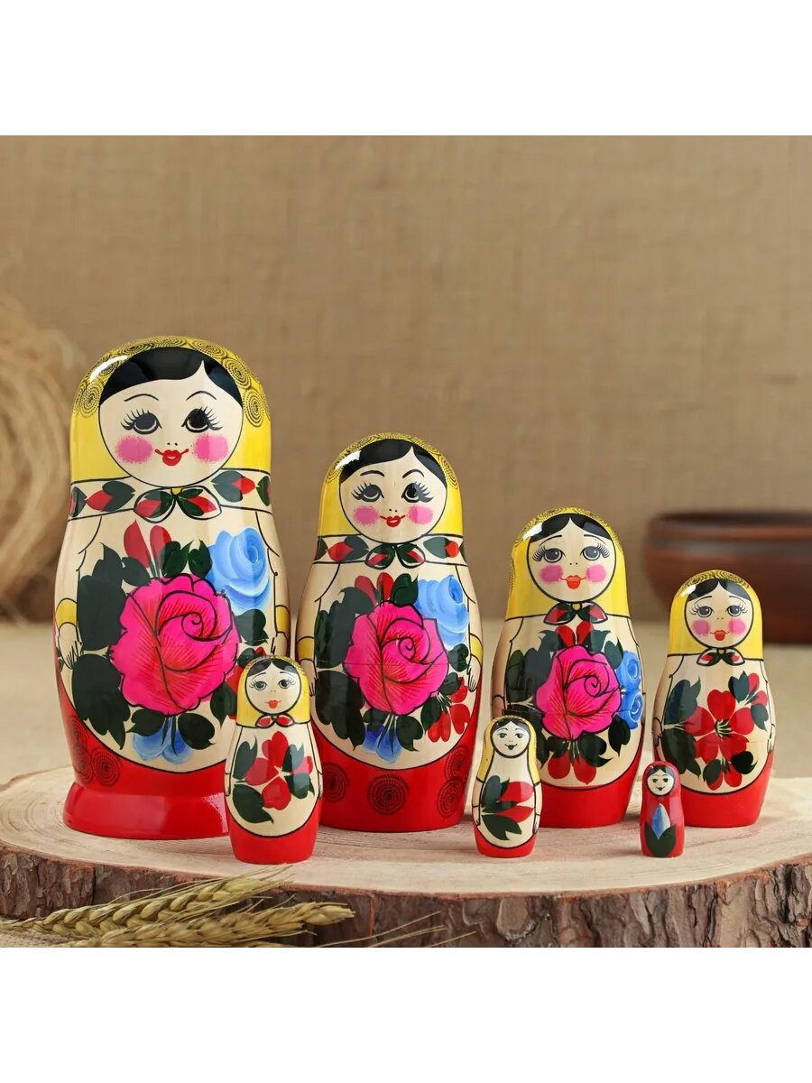 Матрешка деревянная Семёновская