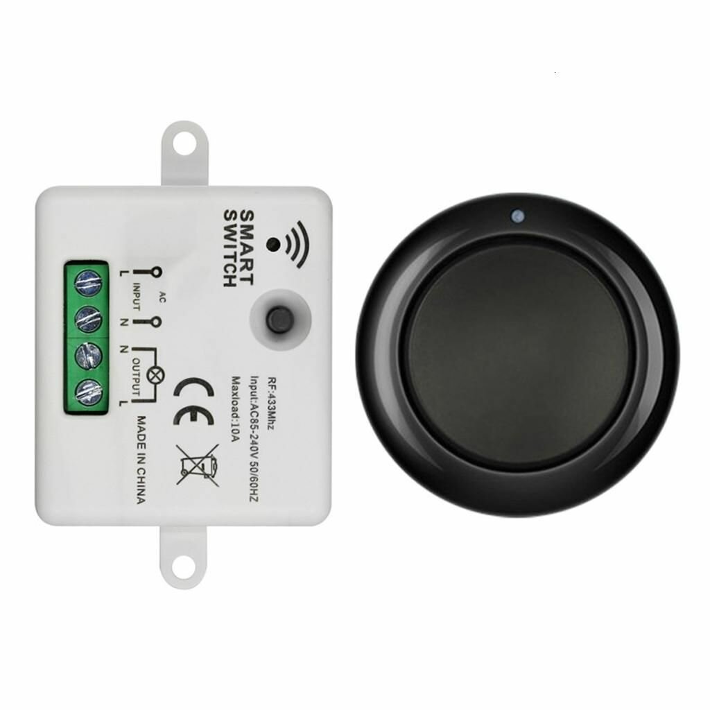 Выключатель с пультом 220В, Черный