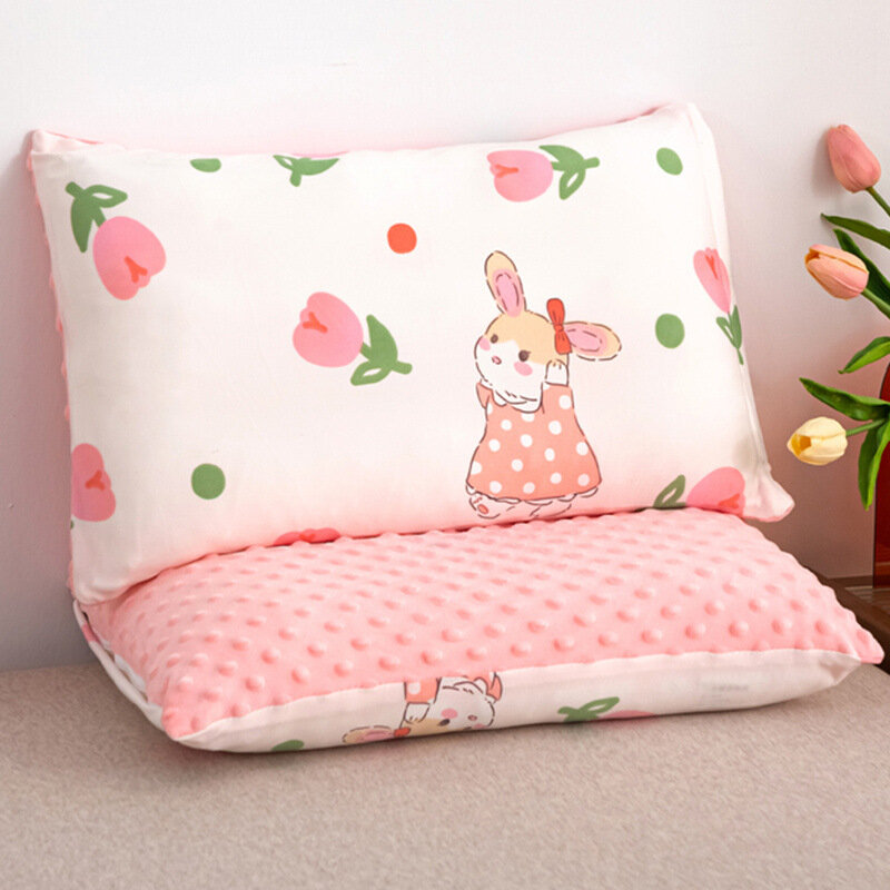 Набор из двух детских наволочек из бархата класса А для дома и детского сада, одиночная наволочка, внутренний чехол для подушки 30x50 для девочек