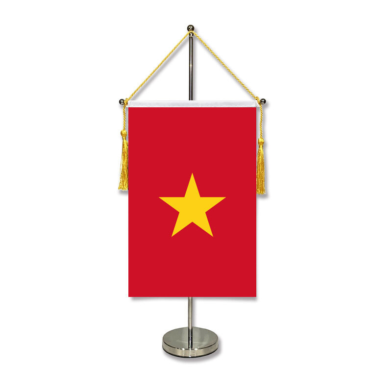 Офисный настольный декор, флаги мира, нержавеющая сталь, большой регулируемый одиночный стойка для флага, держатель флага