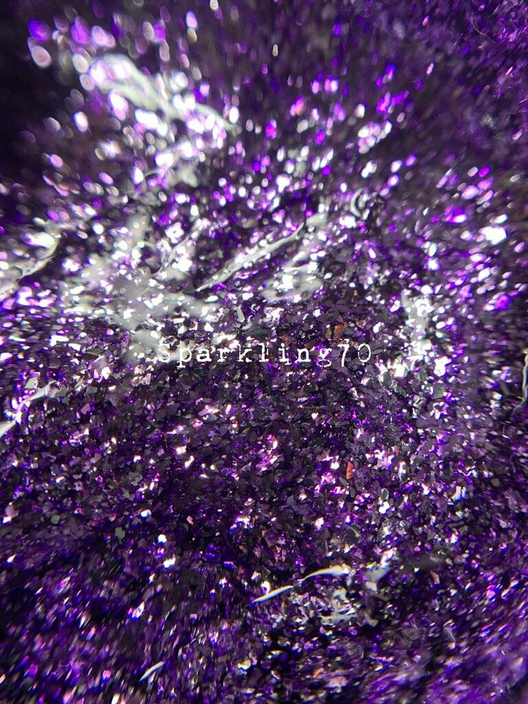 Sova De Luxe Гель-лак в баночке Sparkling 70, 7 мл. Фиолетовый шиммер