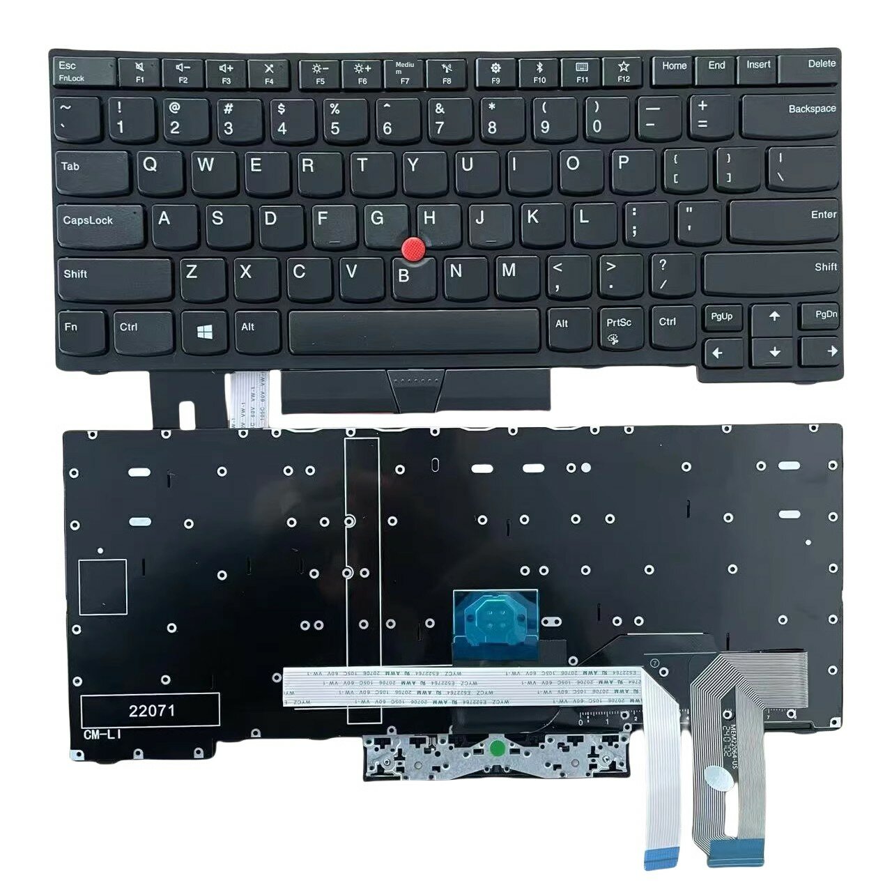 Подходит для клавиатур Lenovo IBM E480, T480S, L380, L480, T14, T490, E495, L390, E490 ничего_Совершенно новый черный с