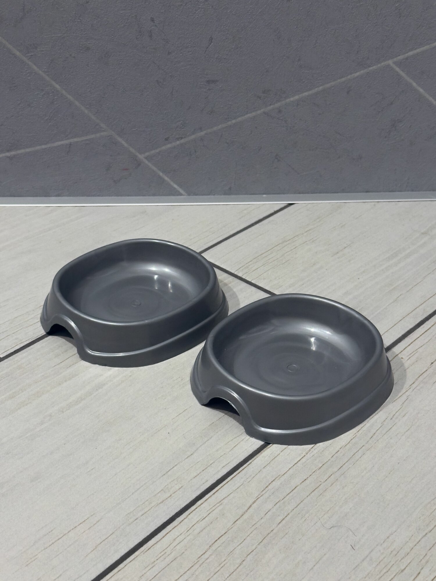 Миска для кошек и собак пластиковая 0.2л / Миска нулевка 2шт.