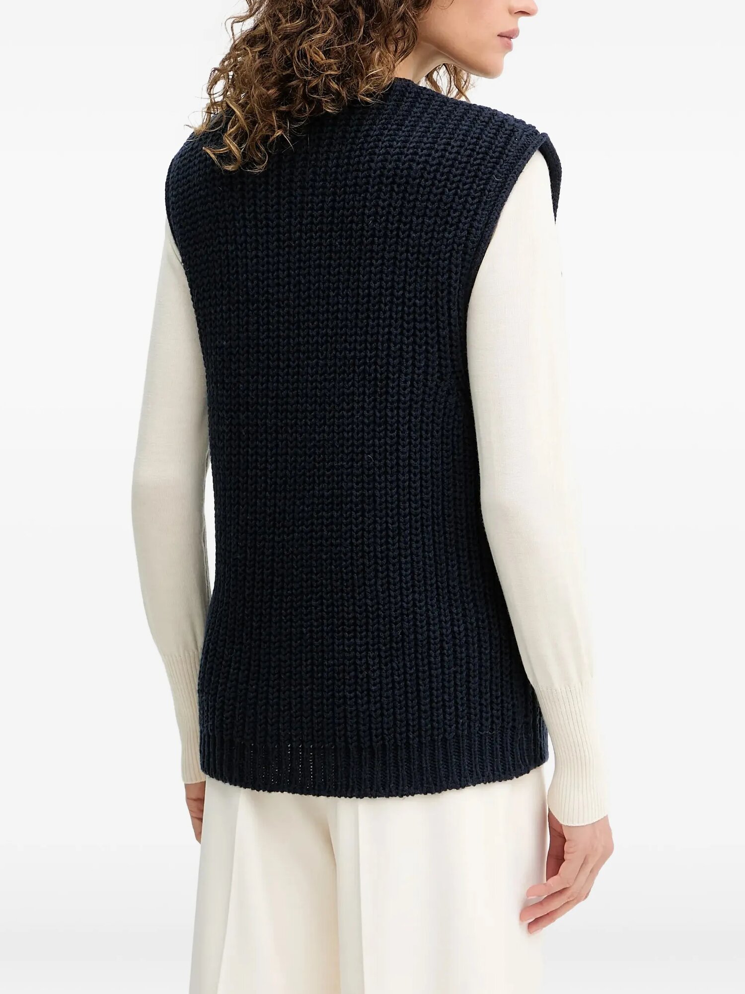 Кардиган Luisa Spagnoli Button-fastening patch-pocket cardigan, размер 44 — фото 1