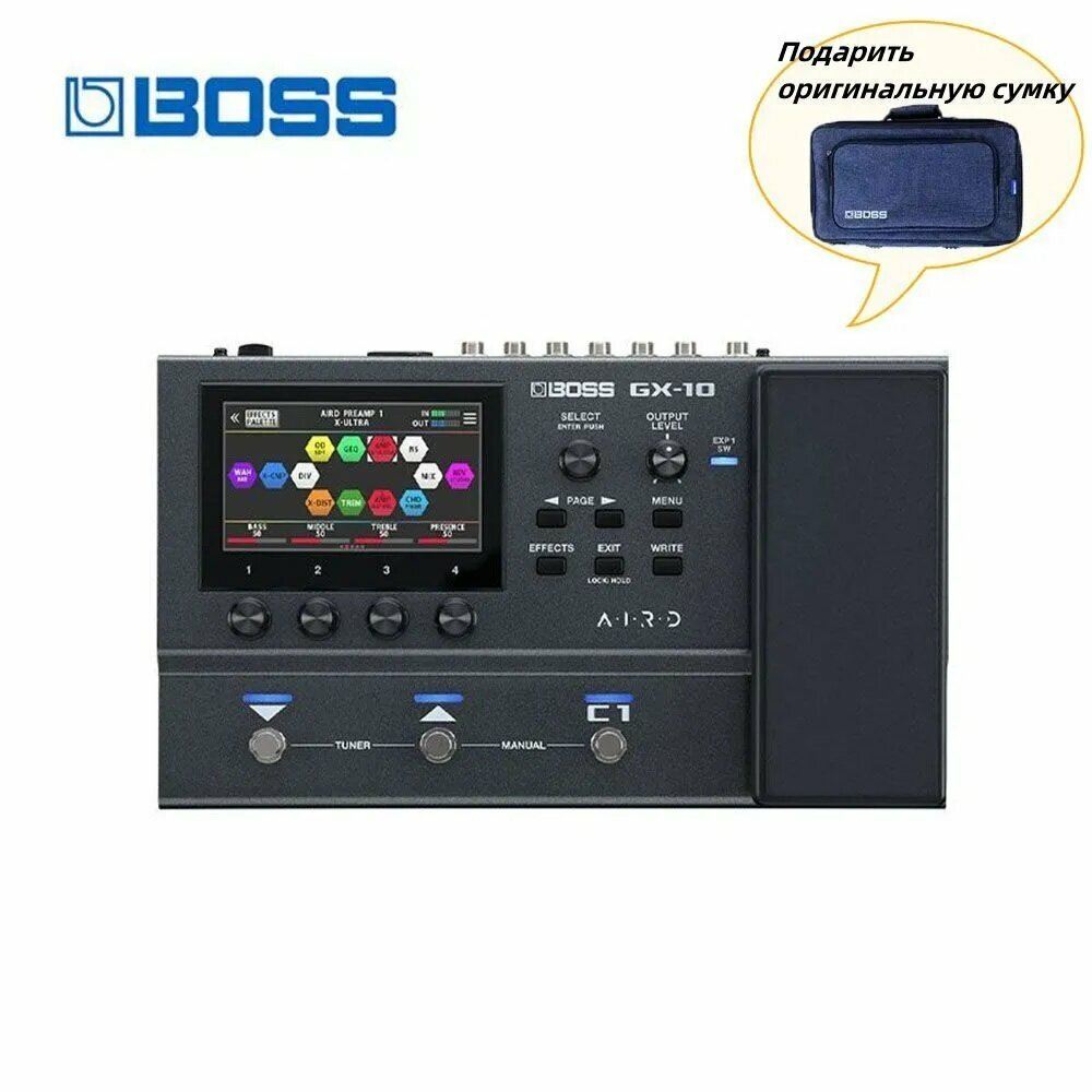 BOSS GX-10 Педаль с мультиэффектным процессором для электрогитары и электробаса