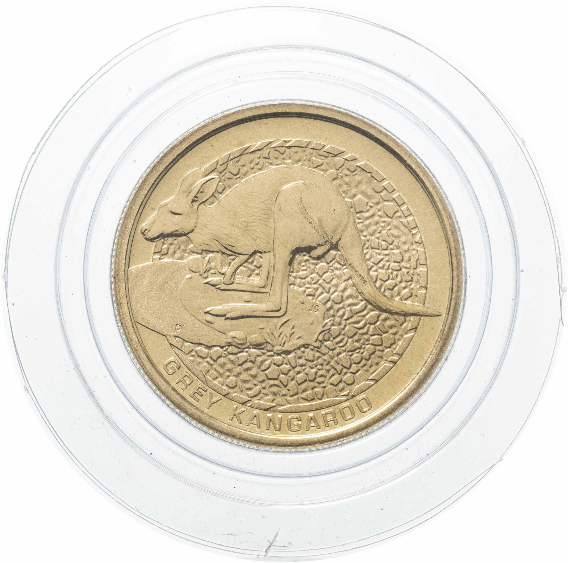 Австралия 1 доллар 2008 "Коренные австралийские животные - серый кенгуру", Алюминиевая бронза, в сохранности UNC
