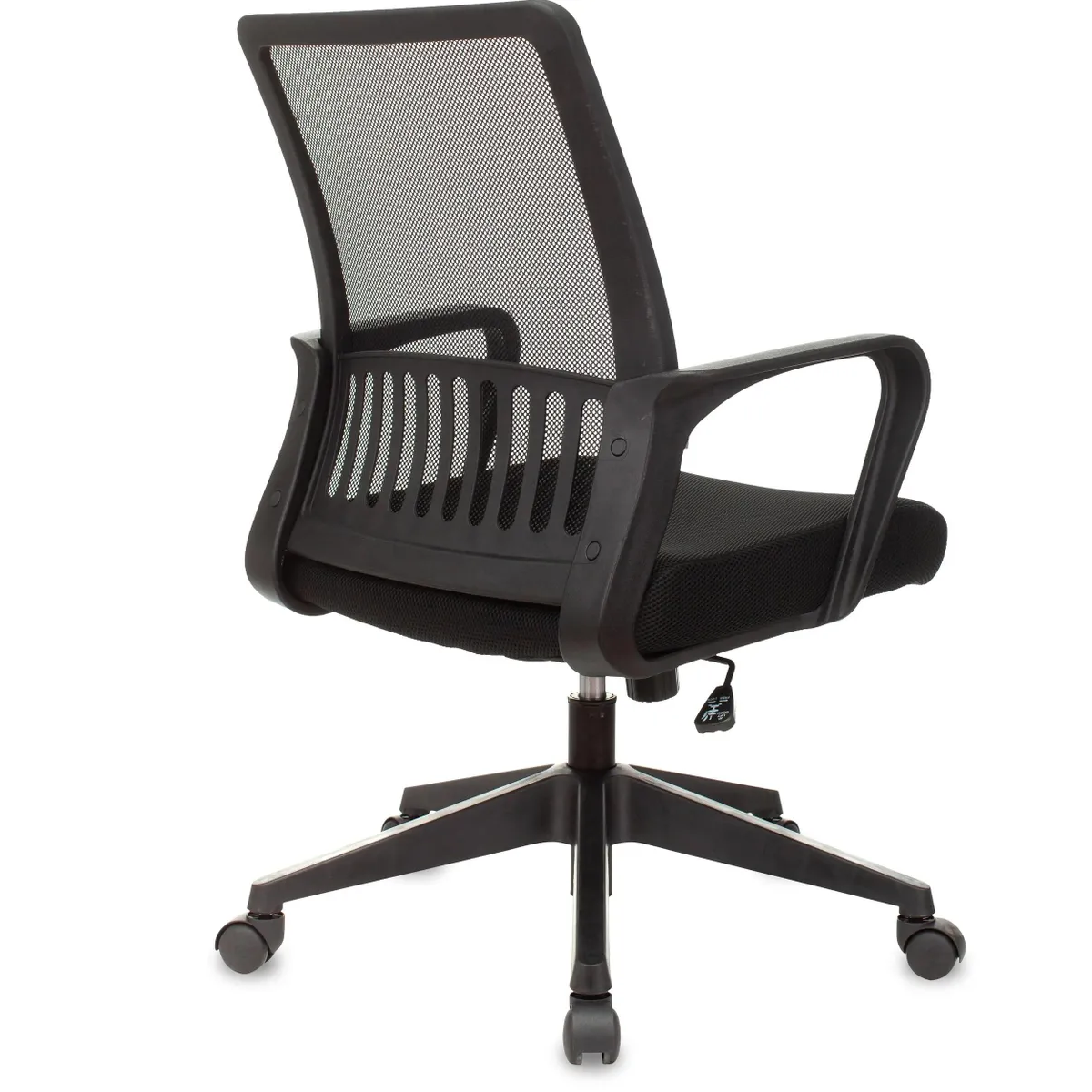 Кресло Бюрократ MC-201/TW-11, на колесиках, сетка/ткань, черный