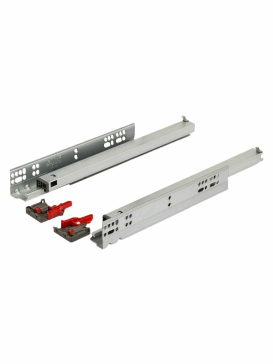 Шариковые направляющие , скрытного типа , полного выдвижения , с доводчиком 400 мм, 4 шт.