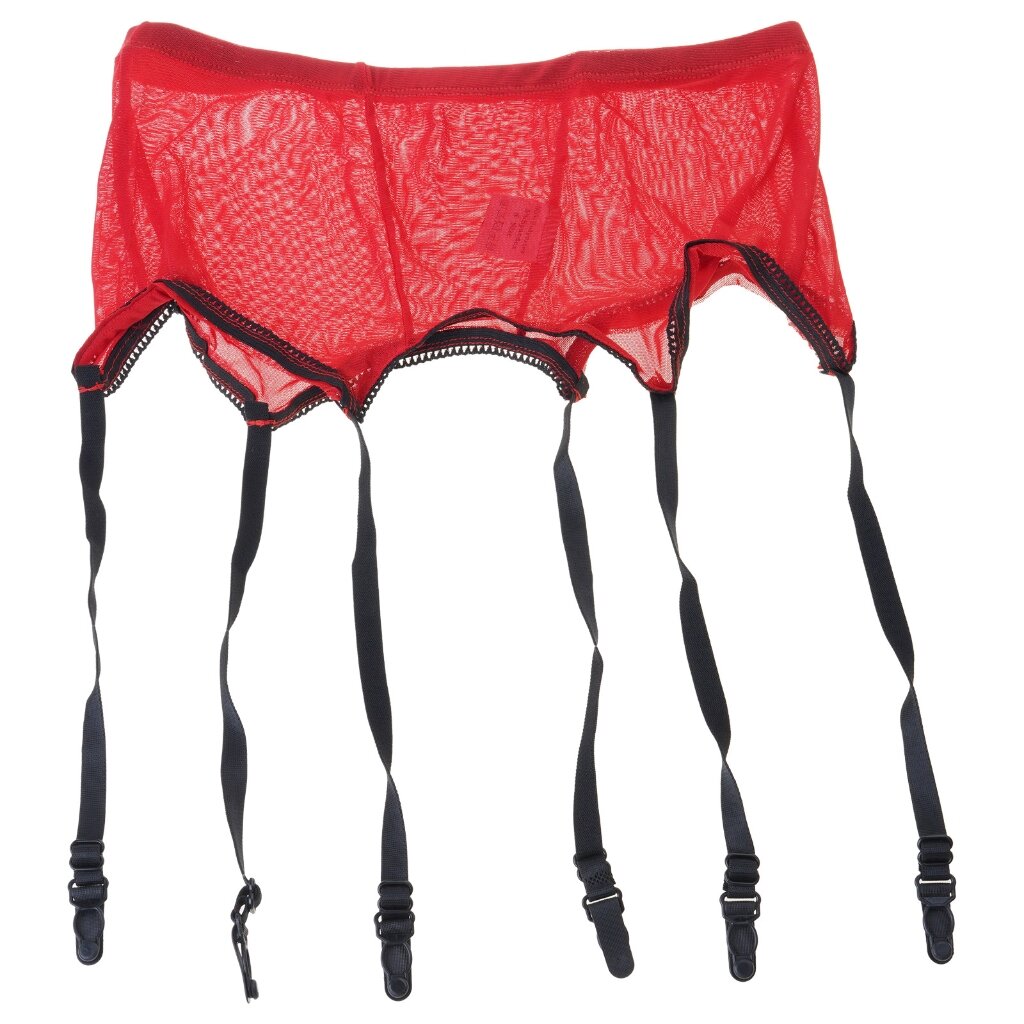 Пояс с подвязками из прозрачной сетки, сексуальный прозрачный пояс для чулок с высокой талией, винтажные ремешки и металлический зажим для женских чулок