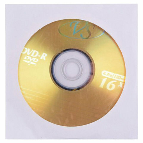 40 шт. Диск DVD-R VS, 4,7 Gb, 16x, бумажный конверт (1 штука)