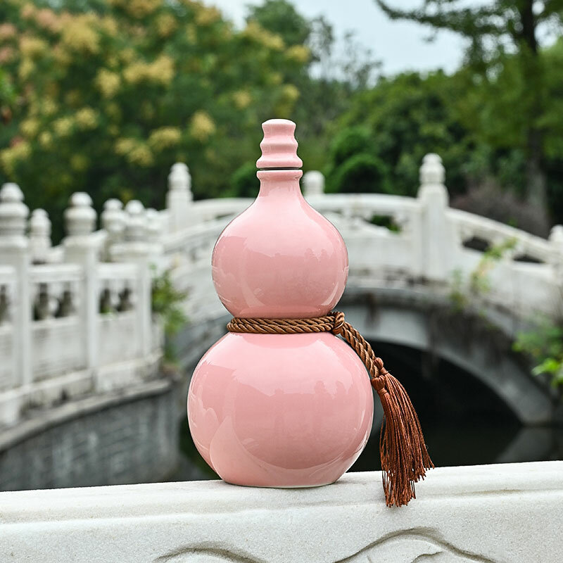 Керамическая бутылка для вина в форме тыквы, домашний ретро герметичный винный горшок, пустая бутылка 1 джин 1.5kg 2.5kg винный набор, герметичная бутылка, винный кувшин