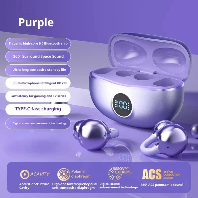 Sony D151 беспроводные спортивные наушники фиолетовый