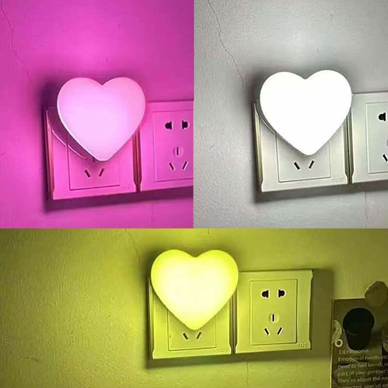 Ночной светильник LED с переключателем, атмосфера для пары, настроение в спальне, прикроватная лампа, романтическая лампа в форме сердца, оптовая продажа от фабрики