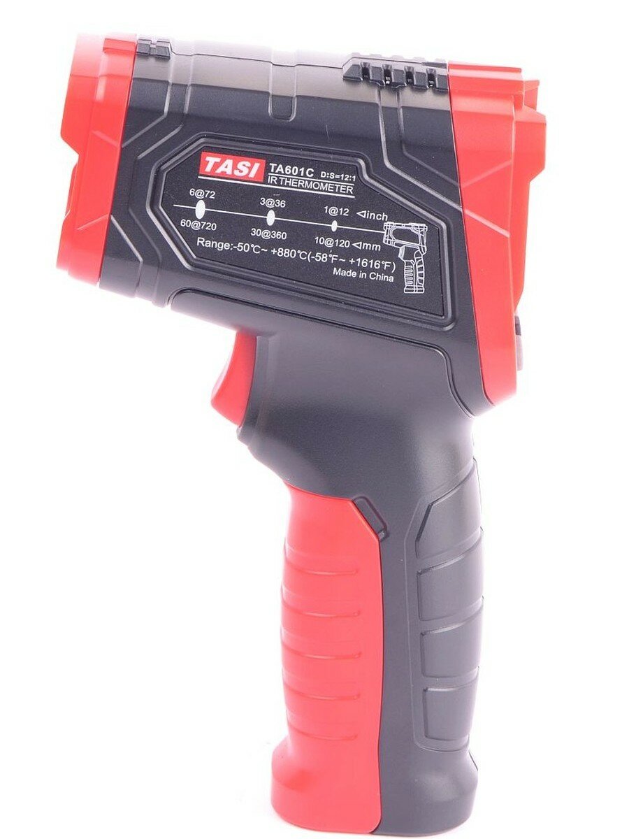 Лазерный термометр TASI TA601С, 880 градусов (пирометр/бесконтактный термометр/лазерный измеритель температуры) (022745)