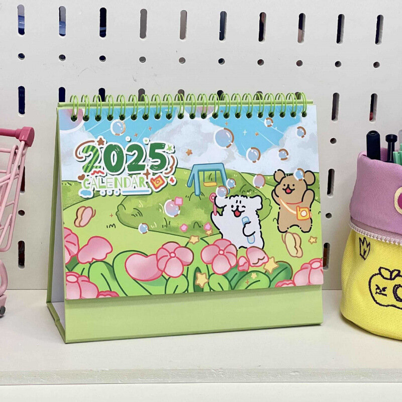 Календарь-планер с милыми рисунками, настенный календарь с перелистываемыми страницами, годовой календарь, свежий график посещений, блокнот для заметок, напрямую от производителя