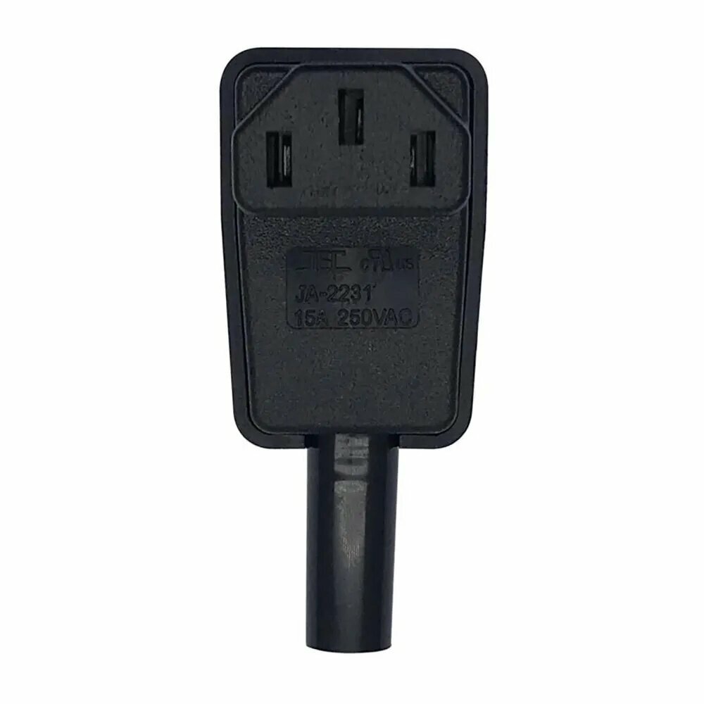 Угловая розетка IEC320 C13 для кабеля питания, разъем для подключения к PDU, 250 В, 15 А