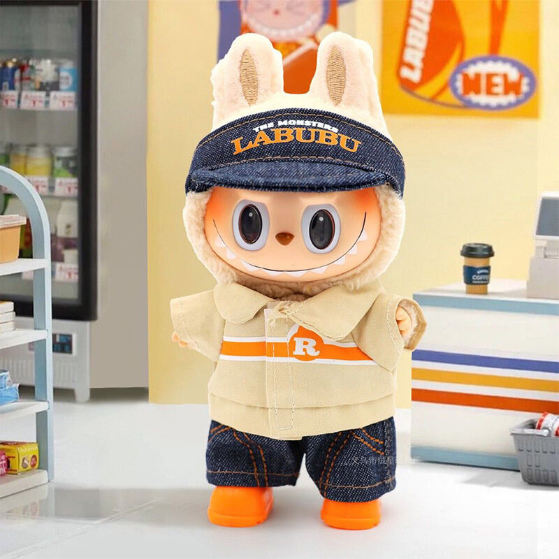 Одежда для куклы Labubu, комплект одежды Labubu Little Spring Wild, подходящий для кукол Bubble Mart первого, второго и третьего поколения, замена нарядов