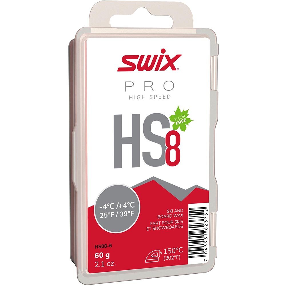 SWIX Парафин HS8 Red, -4°C/+4°C, 60g