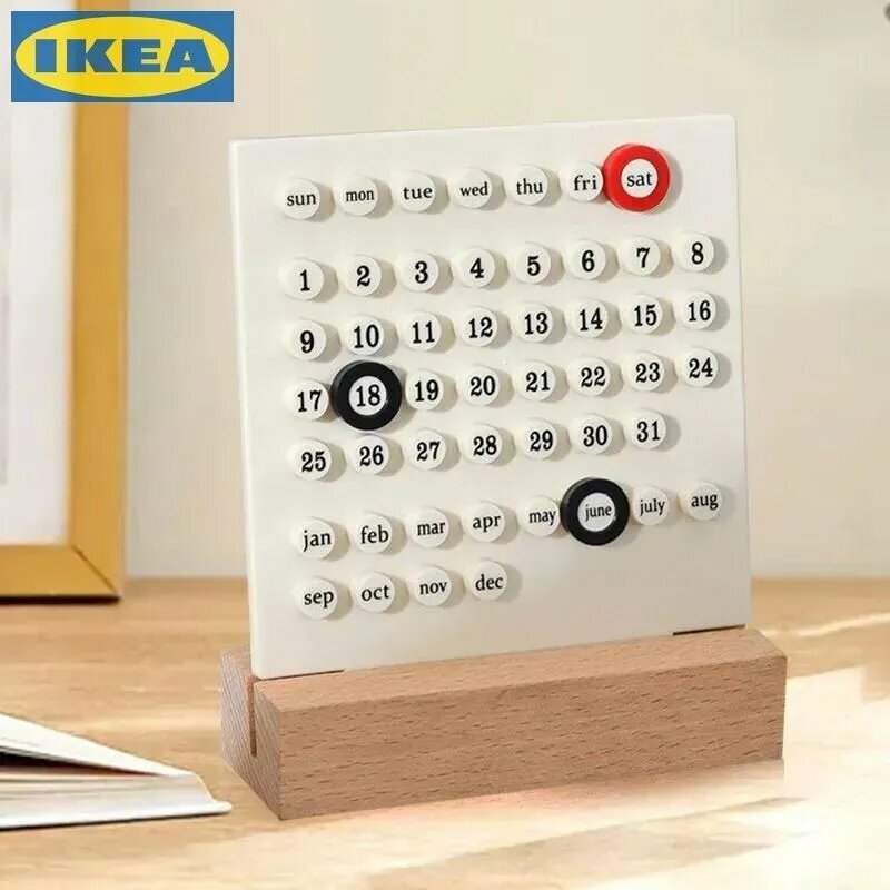 Акриловый кольцевой вечный календарь для рабочего стола с DIY сборкой в стиле лофт