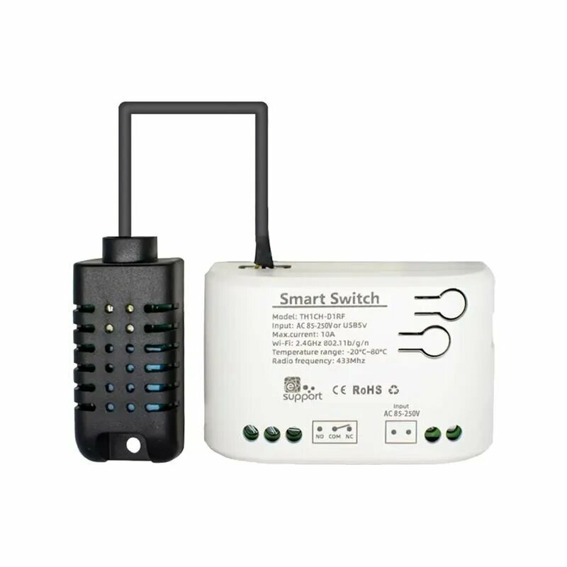 M2(R W S K) Умный WiFi-Переключатель Температуры И Влажности, Пассивное Реле С Сухими Контактами B