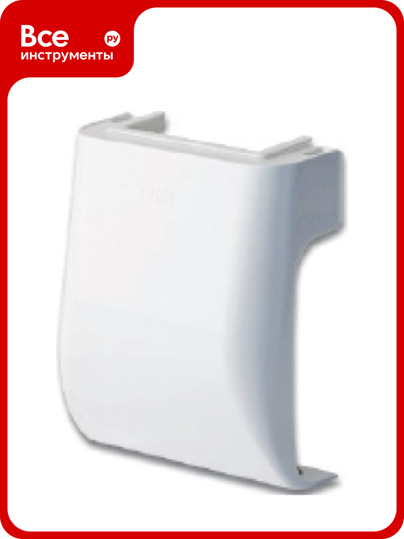 Отвод для коробки DKC PDD-N на кабель‑канал 90×25 мм 09211, белый пластик, универсальное крепление