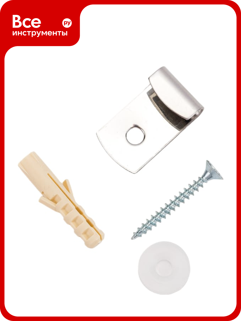 Крепление для зеркал европартнер Ni 1 компл. 16 9115 1 из нейлона и стали с никелевым покрытием, надёжный монтаж