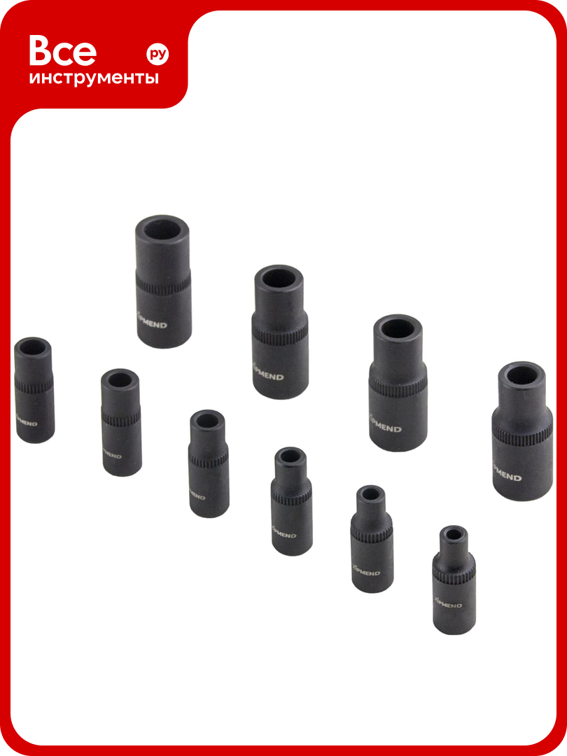 Набор магнитных головок метчикодержателей ZIPMEND M1.5-M14, 10пр. ZM-H220001