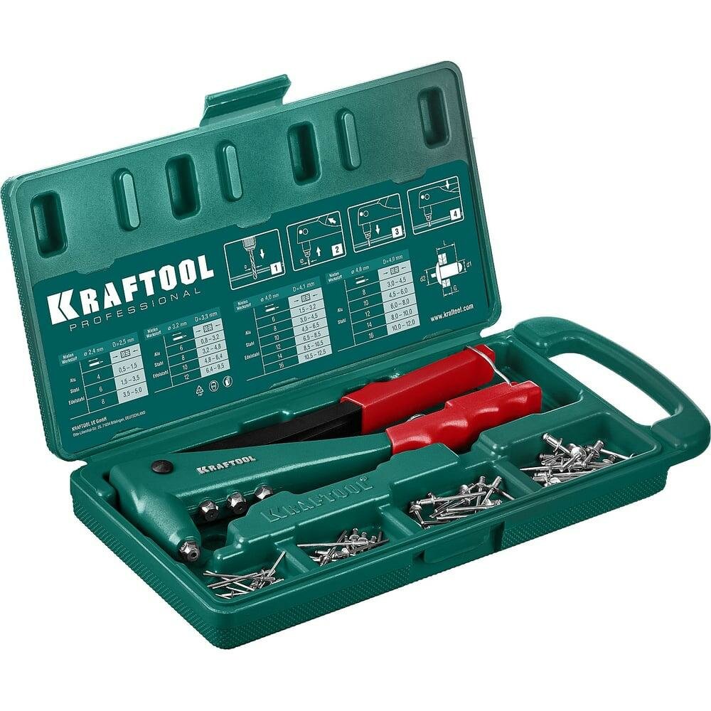 Литой заклепочник в кейсе KRAFTOOL X-3 2.4 - 4.8 мм 31170-H6_z01