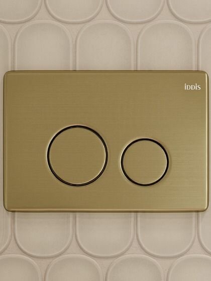 Кнопка смыва IDDIS Unisteel UNS01GGi77 нержавеющая сталь, золото