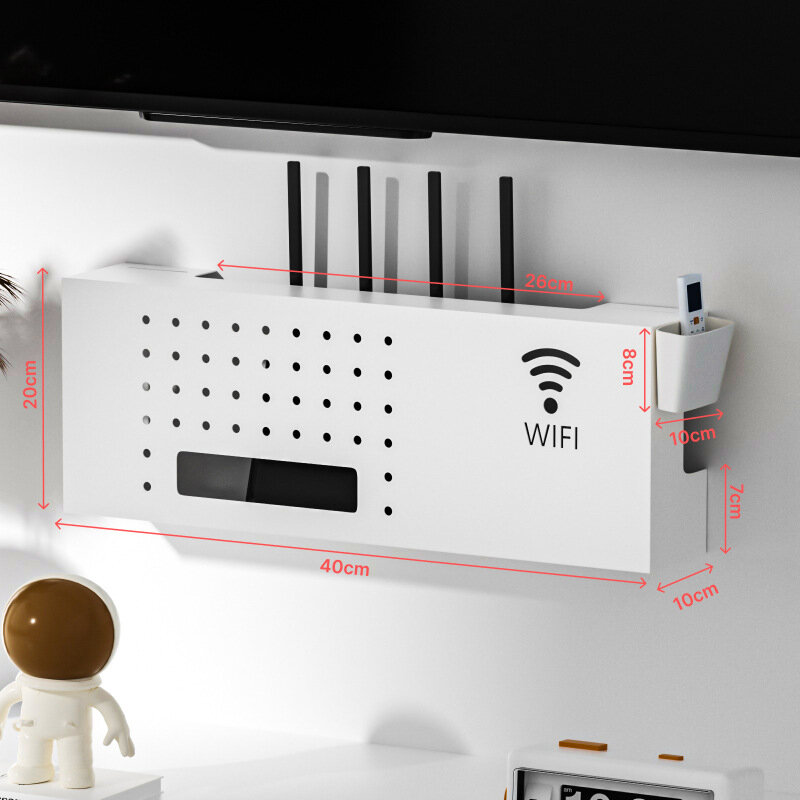 Коробка для хранения роутера, высокая эстетика, без сверления, беспроводная WiFi, полка для ТВ-приставки, держатель для оптического модема