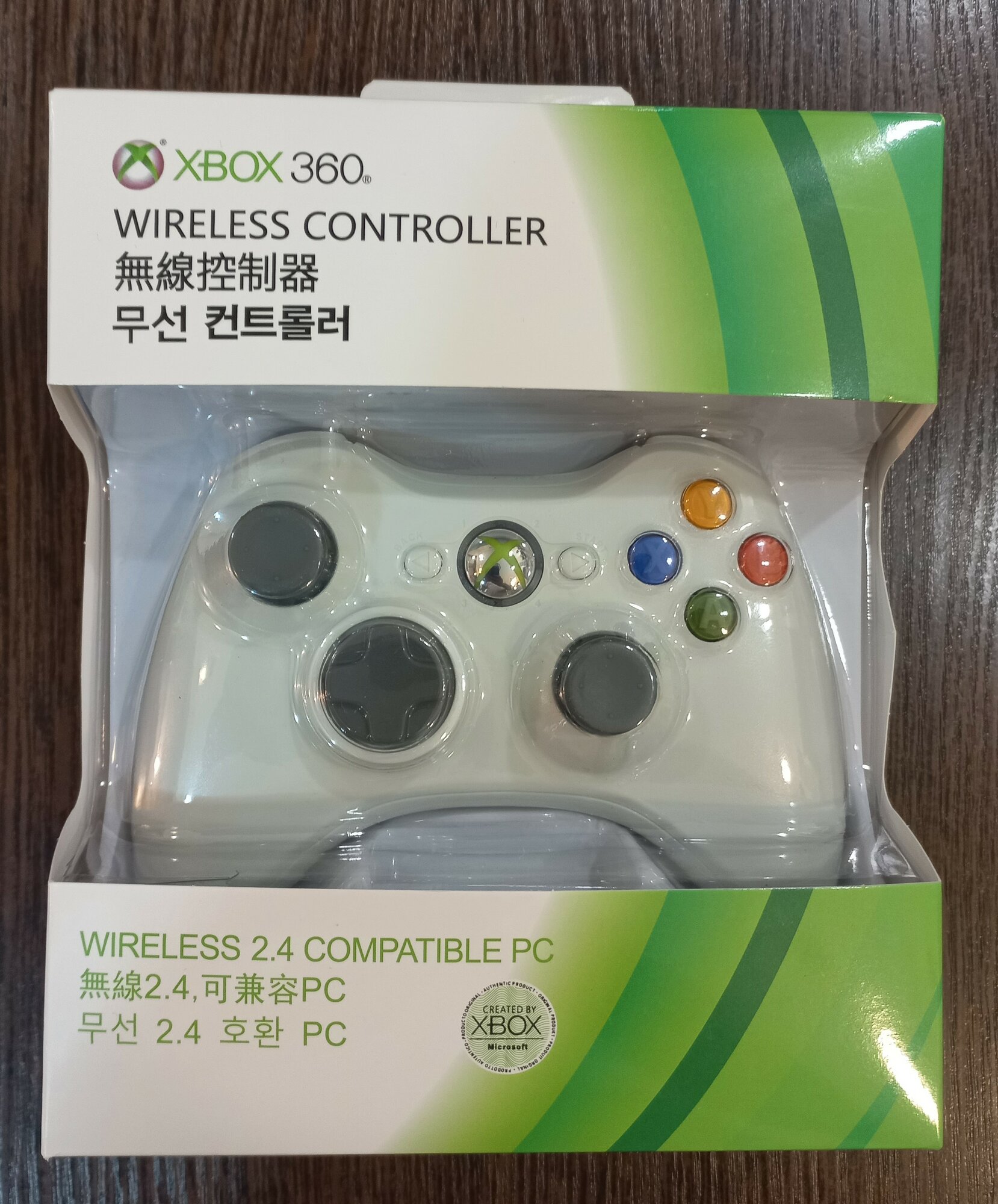 Беспроводной джойстик геймпа для игровой приставки Microsoft Xbox 360 Wireless Controller белый. Тайвань.