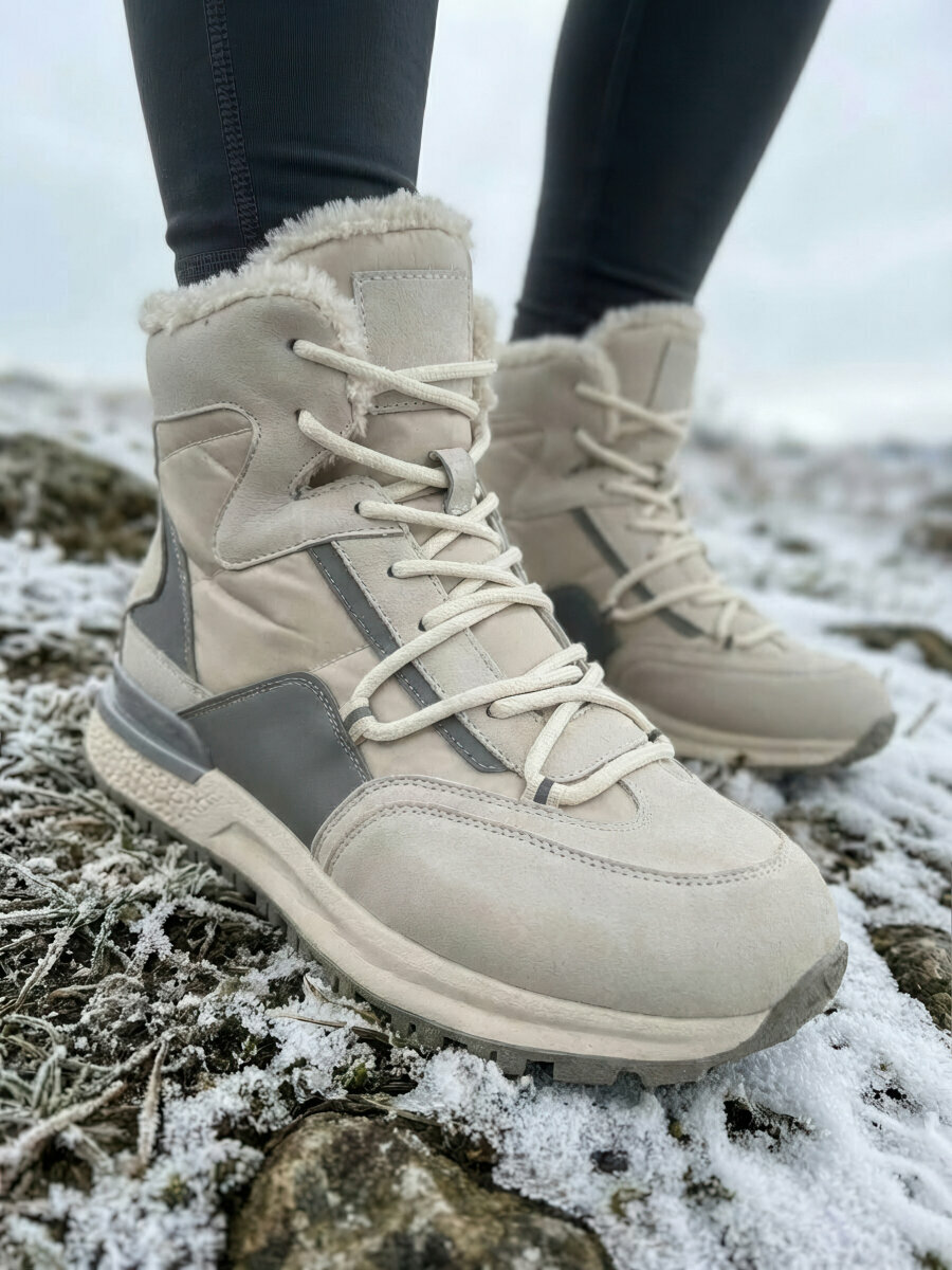 Кроссовки натуральная кожа зимние женские 2026