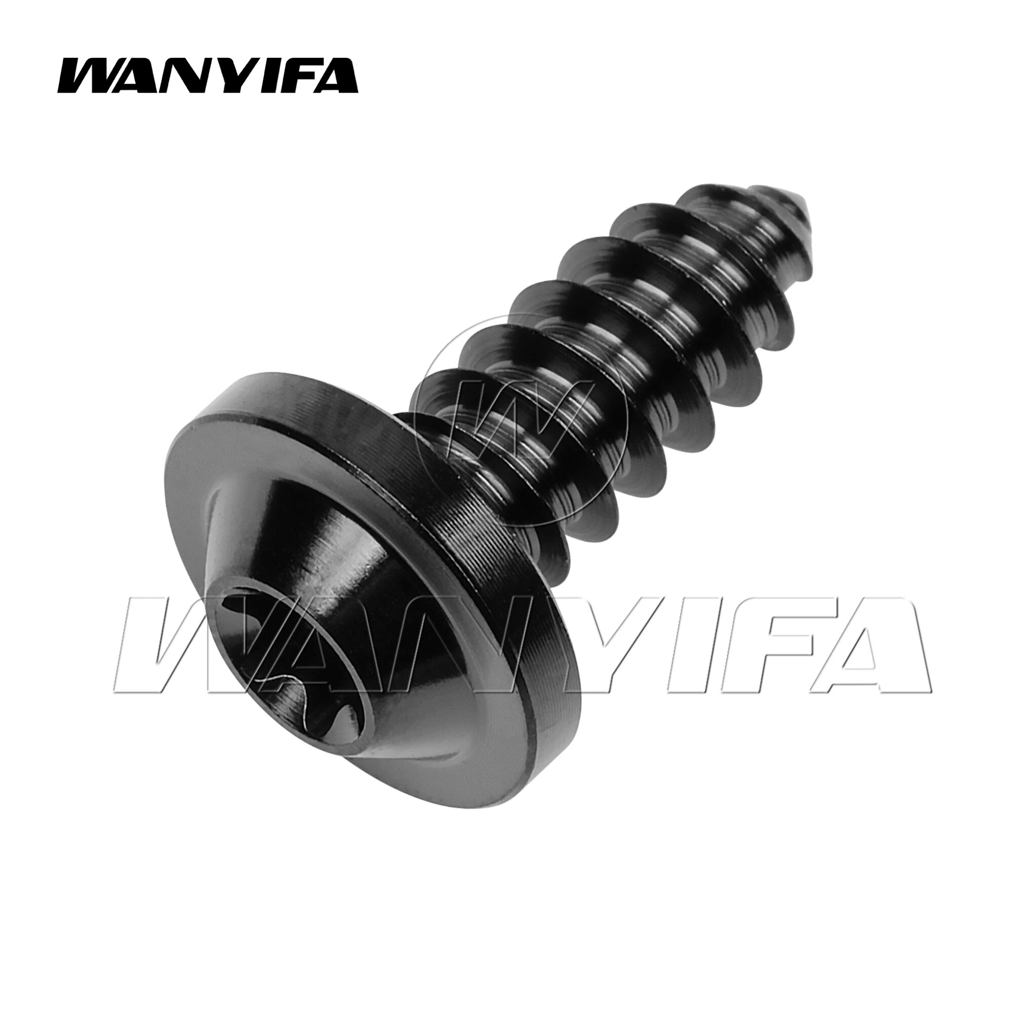 Титановые болты Wanyifa M4/M5/M6x15 17 20 25 мм Torx Black, M5x20mm