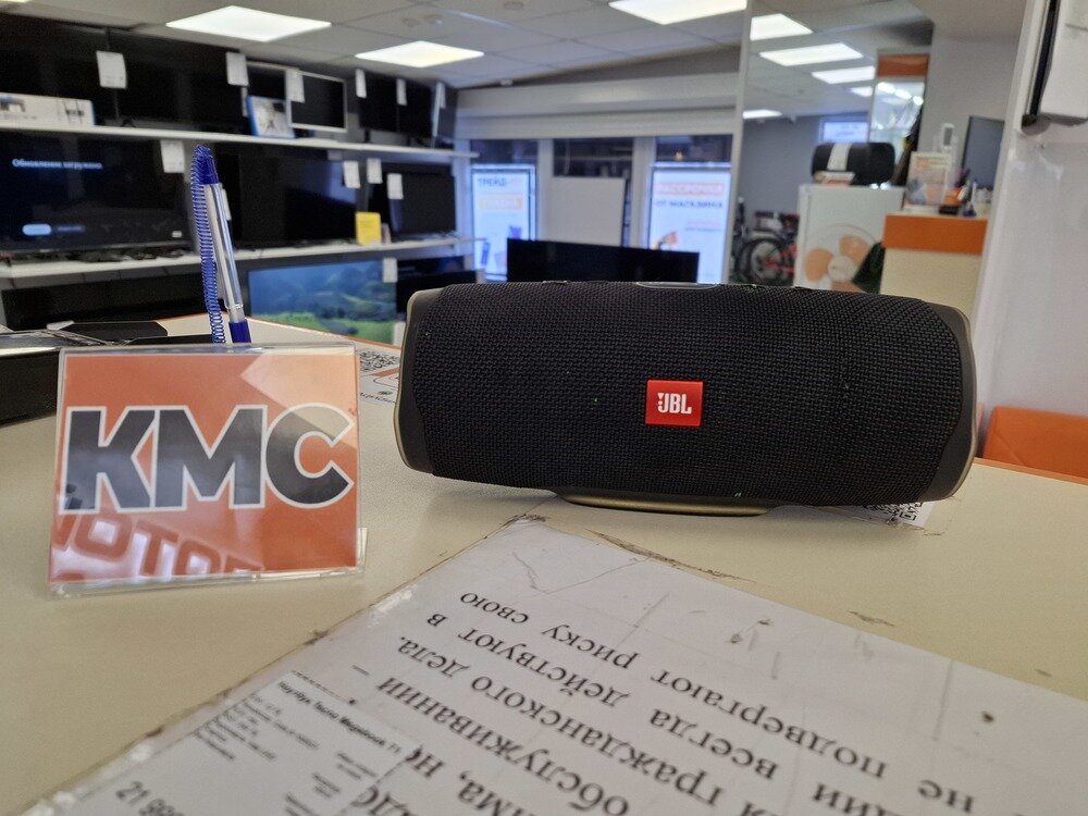 Колонка портативная JBL Charge 4, 30Вт, Bluetooth, черный БУ уценка