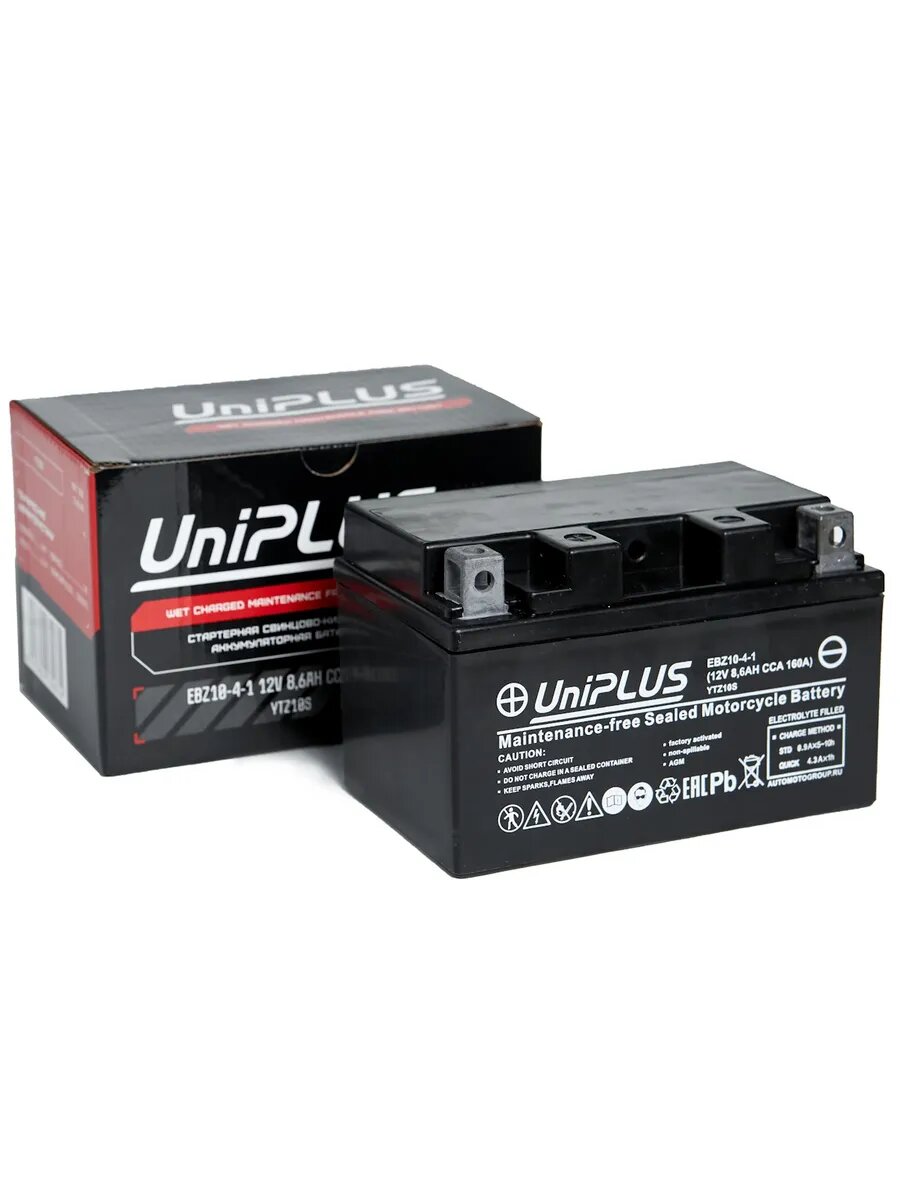 Аккумулятор Leoch UniPLUS EBZ10-4-1 12V 8.6Ач прям. пол.