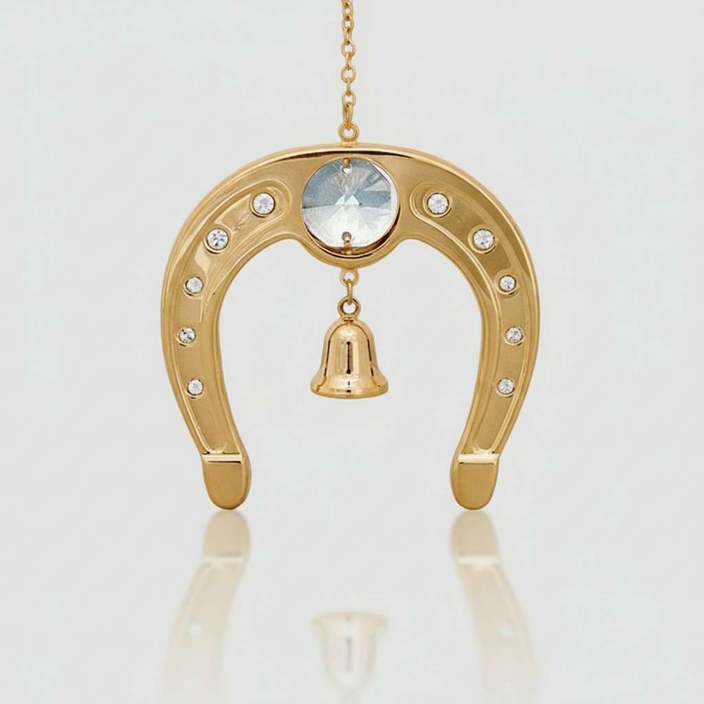 Подвеска Подкова с колокольчиком A978466 Crystal Temptations, Металл, кристалл