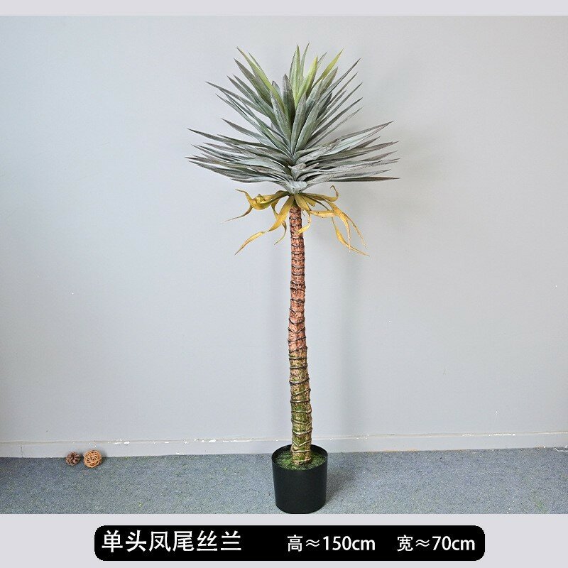 Искусственный кактус в форме шара, фальшивое зеленое растение, декор для окна, мягкое украшение, пустынный ландшафт, сизаль, искусственный кактус драцена, дерево тысячелетия