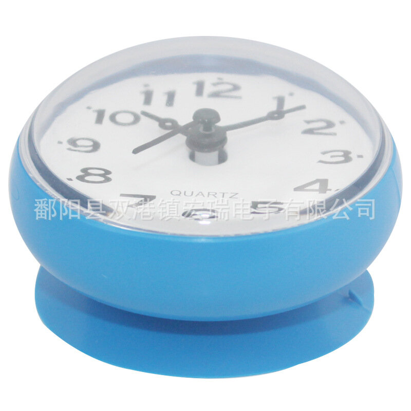 Водонепроницаемые часы с присоской для ванной, кухонные часы с наклейкой на холодильник, часы с присоской без следов