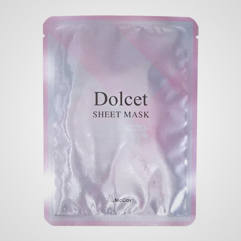 Тканевая маска для увлажнения и упругости кожи груди 4 шт MCCOY Dolcet Sheet Mask Маска 4 шт