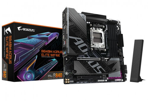 Материнская плата Gigabyte B840M AORUS ELITE WIFI6E (AM5, mATX)