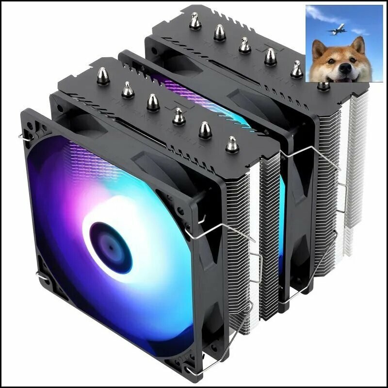 Thermalright Peerless Assassin 120 SE ARGB Радиатор с воздушным охлаждением Twin Tower с 6 тепловыми трубками