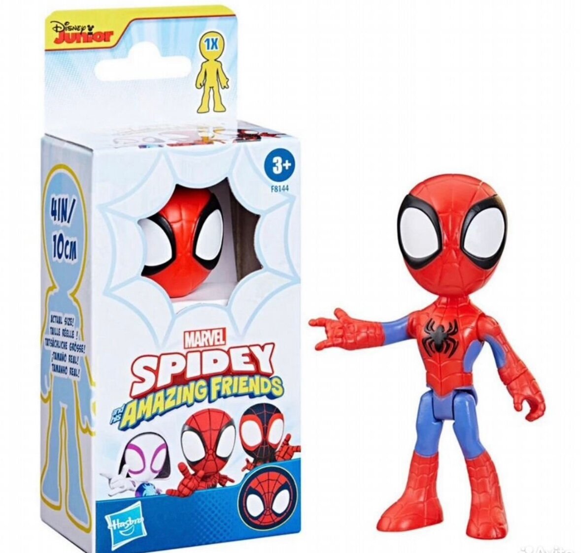Disney Junior Hasbro Spidey and his Amazing Friends: Фигурка Marvel Человек-паук Спайди Паучок 10 см