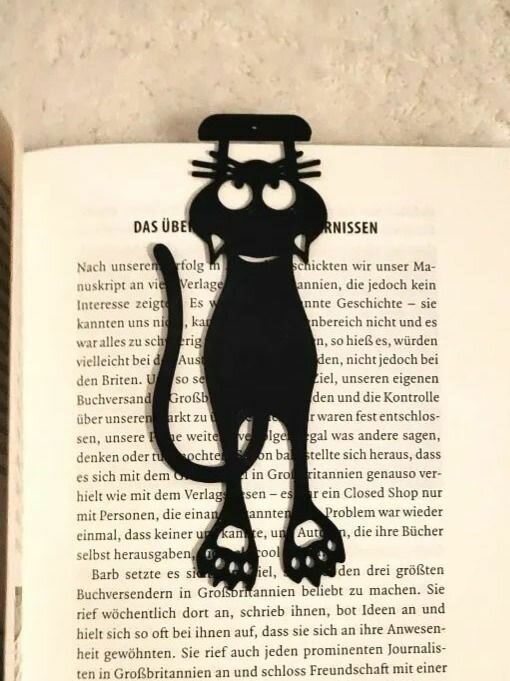 Закладка для книг, учебников, 2 шт, Кошка для книжки, помощники при чтении