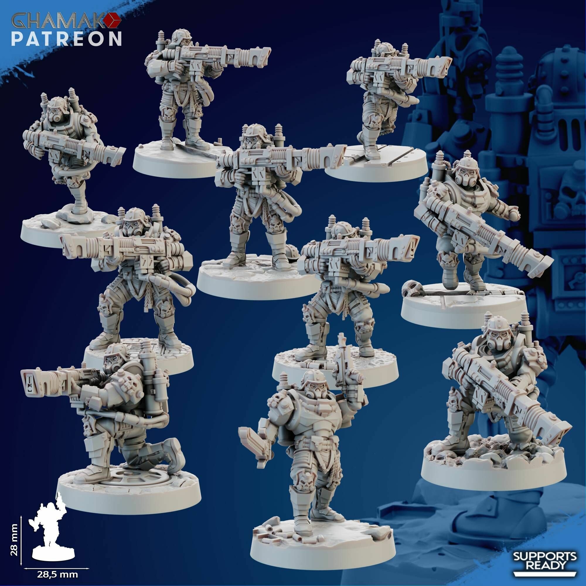 Iron Krieger - 10 миниатюр пехоты корпуса Крига