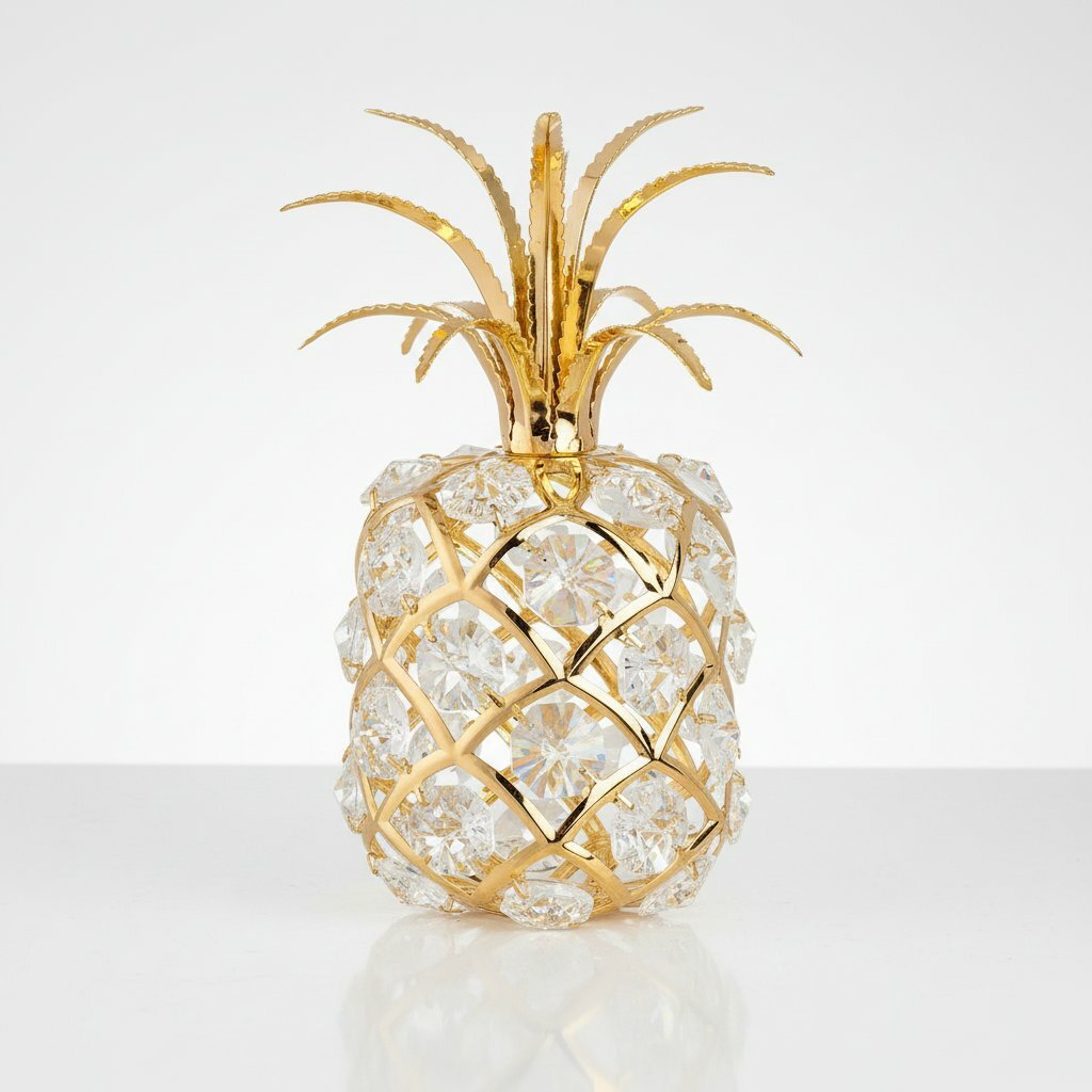 Фигурка Королевский ананас A2068235 Crystal Temptations, Металл, кристалл