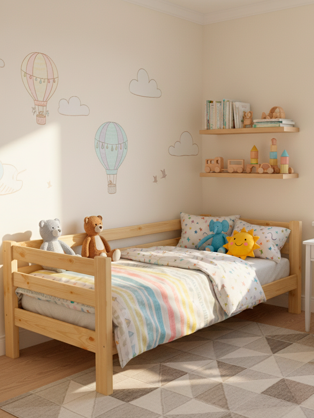 Тахта Классика 900 х 2000 сосна, бесцветный акриловый лак