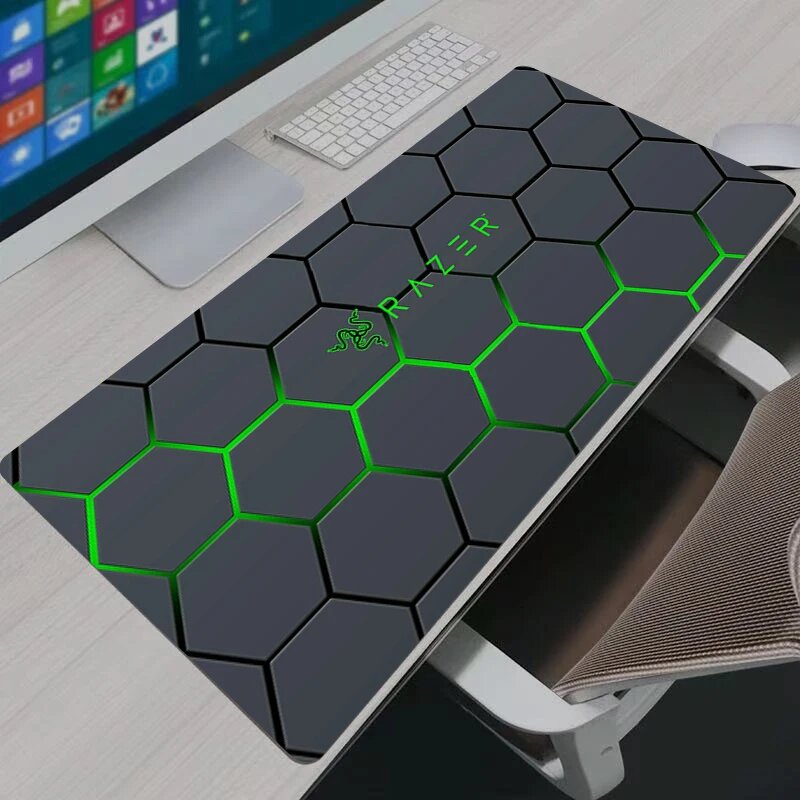 Razer Hexagon Коврик для мыши XXL аниме Зеленый, 600x300x2mm, ZC-0000003025