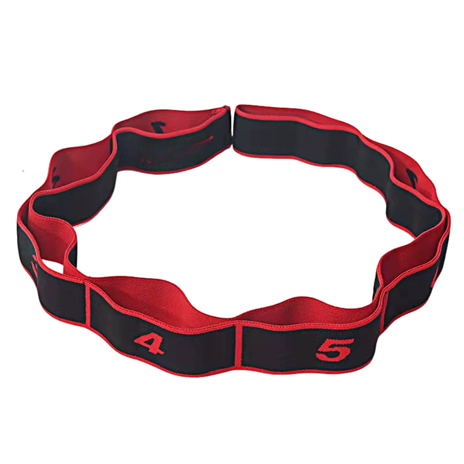 Йога резинки, эластичные фитнес-ленты, 8-секционные сегментированные йога-резинки, растягивающиеся ленты, цифровые танцевальные резинки, фитнес-ленты для растяжки спины и плеч, подходят для латиноамериканской йоги, пилатеса и фитнеса.