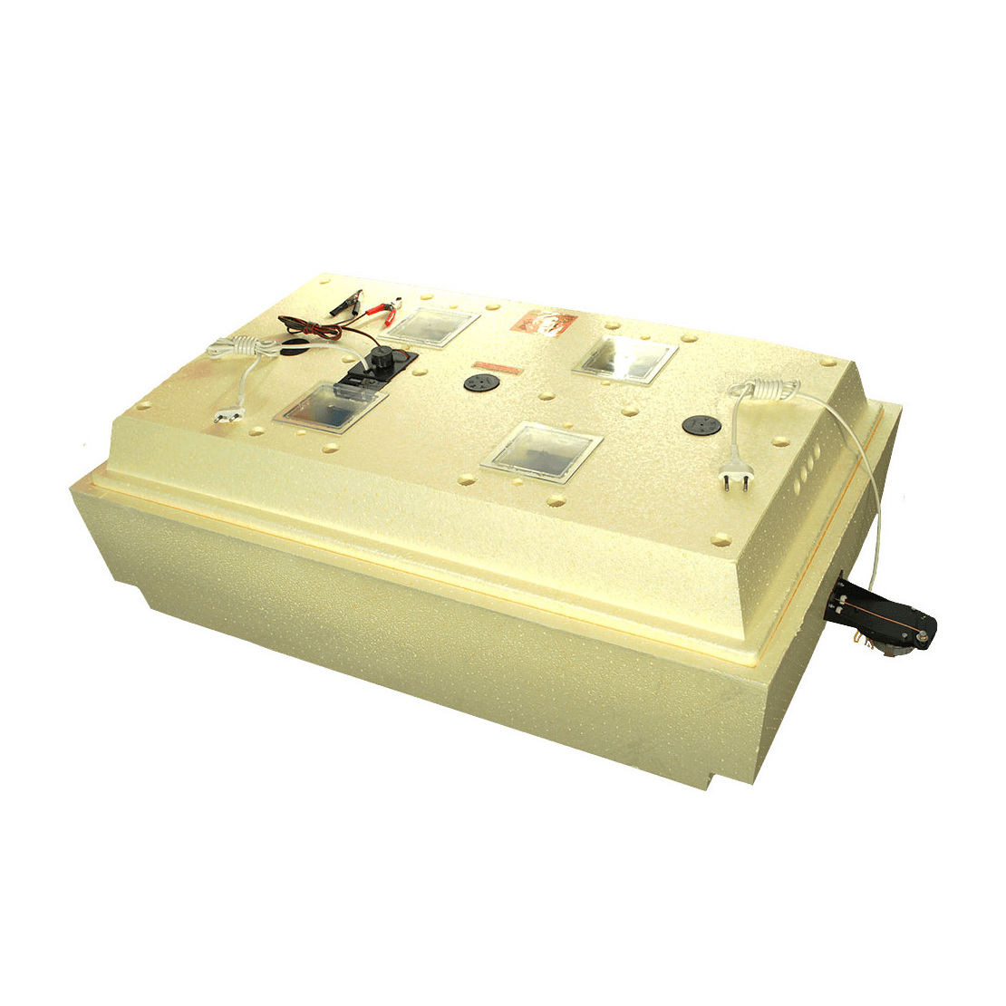 Инкубатор Олса - Сервис Золушка на 98 куриных/50 гусиных (утиных)/198 перепелиных яиц, автоматический переворот, желтый