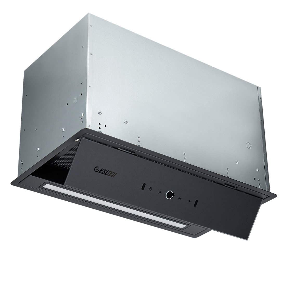 Вытяжка полновстраиваемая EXITEQ EX-1516 black, сенсорное управление, 9 скоростей, 1000 м³/ч